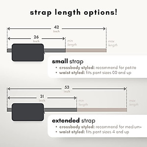 Boutique Belt Bag | Crossbody Bag Fanny Pack for Women Fashionable | Cute Mini Everywhere Bum Hip Waist Pack | Small Fashion Travel Chest Bag | Gold Accessories | Adjustable Extended Strap | Black