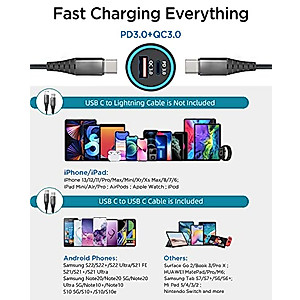 48W USB C PD 30W&Quick Charge 3.0 Fast Car Charger and Cable for Samsung Galaxy S23 S22 S21 S20 Plus Ultra FE A53 A14 5G,Note 20 10,Z Fold 3 4/Z FILP,Moto Motorola G Power 2022 2021 2023/Stylus/Edge