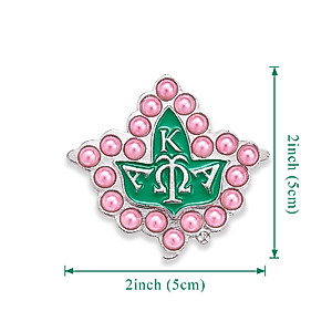 Paraphernalia Sorority Gifts Brooch Pin Sorority Gifts for Women Pink Pearl Brooch Pin graduation gift