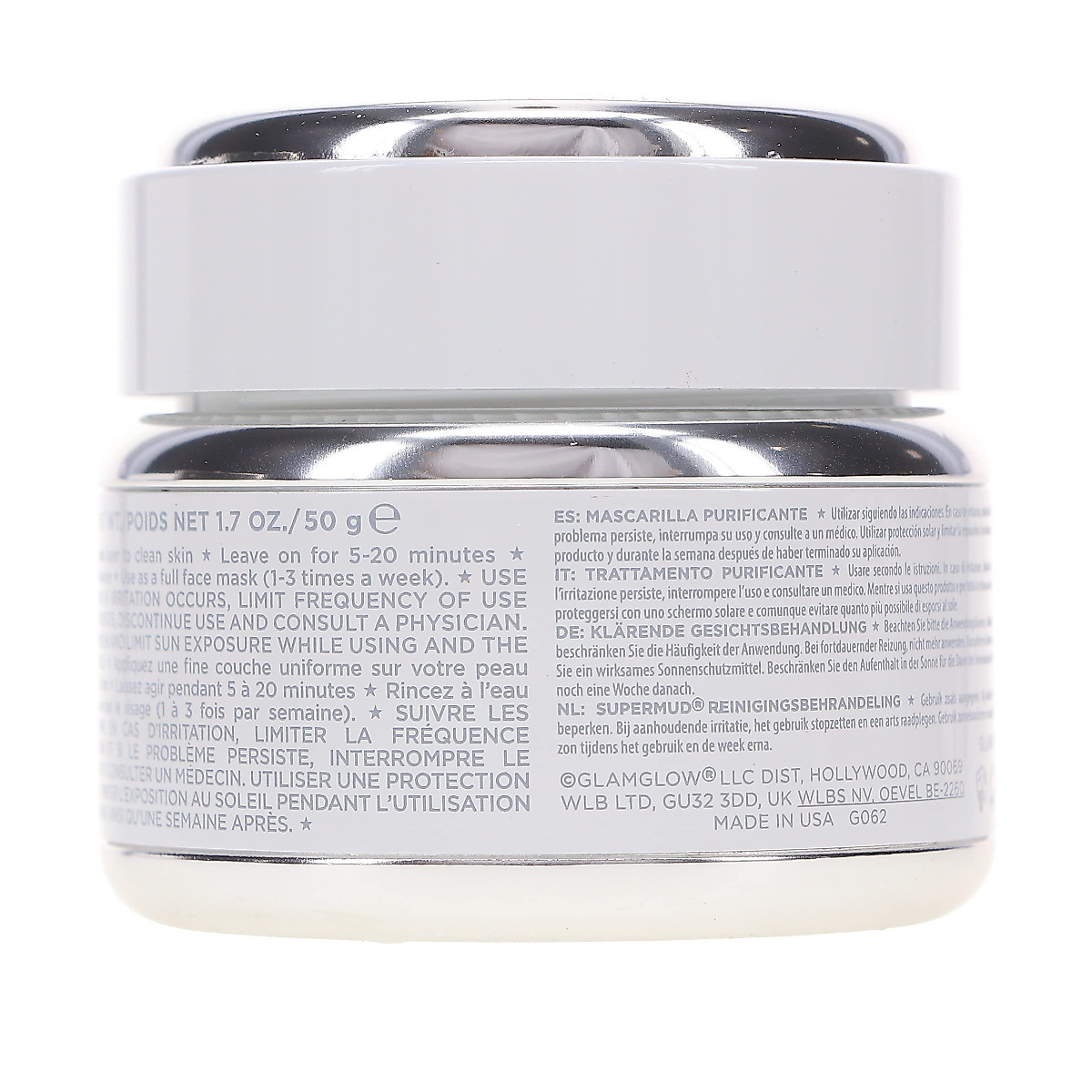 Glamglow Supermud Activated Charcoal Clearing Treatment Masque LIMITED EDITION - 1.7 oz