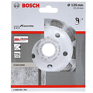 Bosch Professional Expert 2608601762 Diamond Grinding Wheel for Angle Grinder (for Concrete, Grinding Disc Diameter: 125, Bore Diameter: 22.23mm, Accessories for Concrete Grinders), Amazon Exclusive