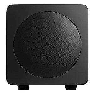 Kanto sub8 Powered Subwoofer – 8” Paper Cone Driver — Powerful Bass Extension – Matte Black
