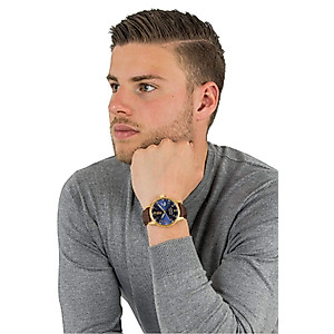 Invicta Men's 15255 "I-Force" 18k Gold Ion-Plated Stainless Steel and Brown Leather Watch