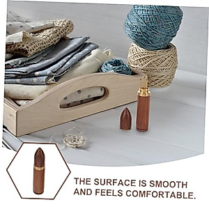 KONTONTY Container Sewing Pins Sewing Case Knitting Case Needles Holder for Crafts Embroidery Supply Sewing Storage Tubes Knitting Organizer Wood