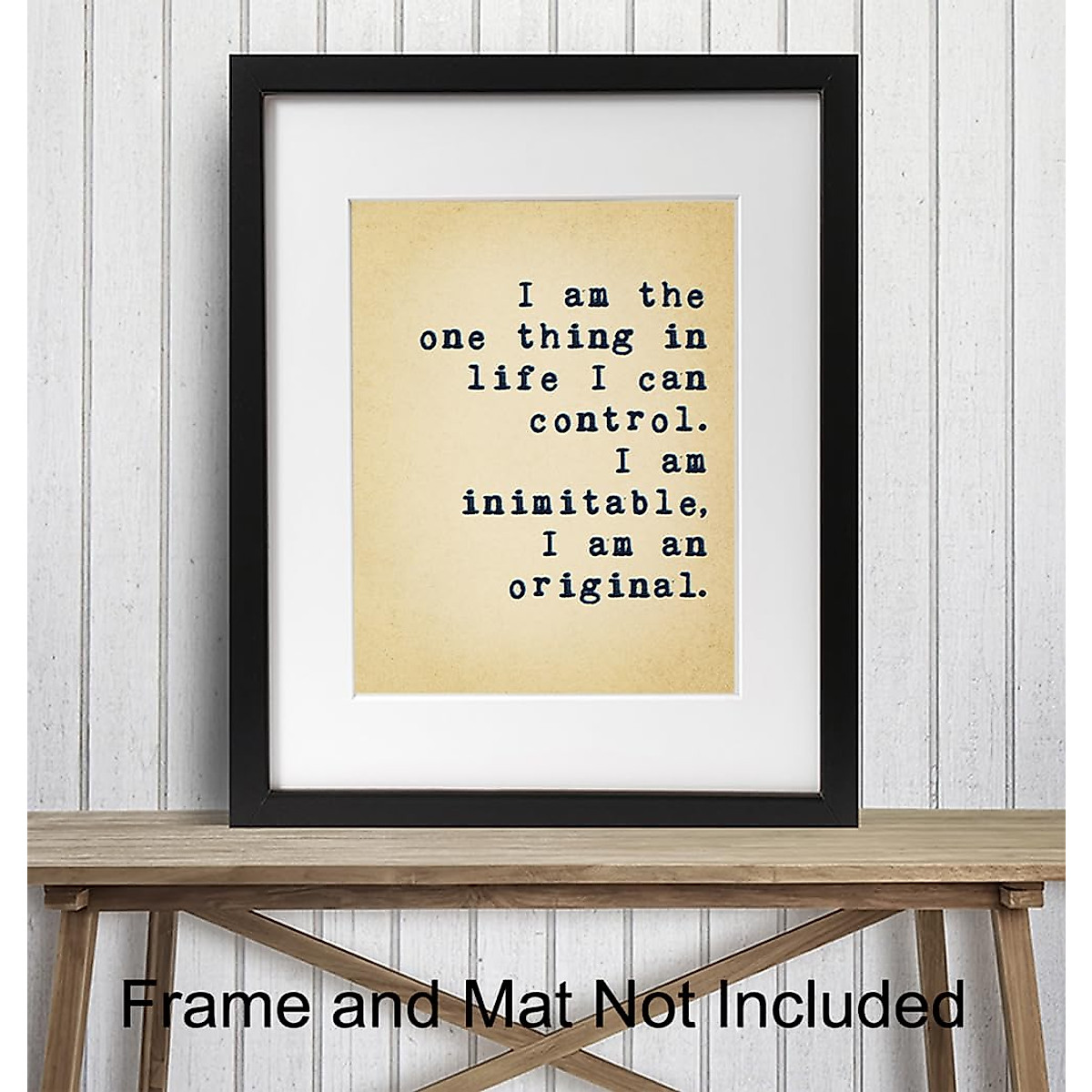 Control Quote - Inspirational Wall Art Room Decor - Motivational Home Decoration Poster Print for Bedroom, Office, Living Room - Gift for History Fans - 8x10