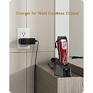 VHBW for Wahl Charging Stand 3801 with AC Adapter, Replacement Wahl Magic Clip Cordless Charger Stand for Wahl Magic Clip 8148/8481/8591/81919/8509/8504-400/8504