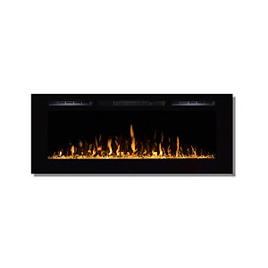Moda Flame 50 Inch Cynergy Crystal Stone Built-in Wall Mounted Electric Fireplace