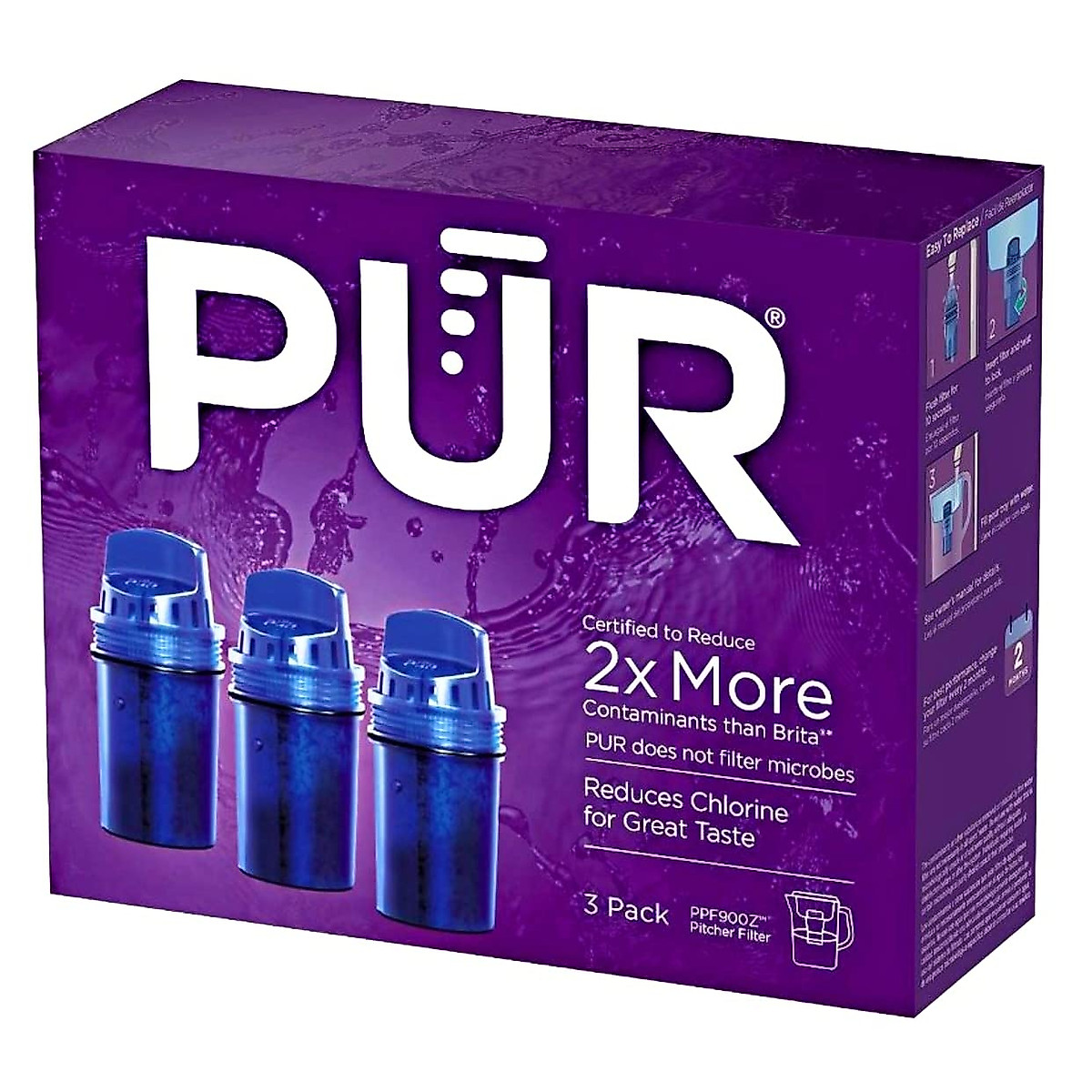 PUR Filters, 3 Count (Pack of 1)