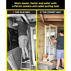 Ferret PRO – Multipurpose Wireless Inspection Camera & Cable Pulling Tool with App Controlled Variable Focus and Super-Fast Charge.