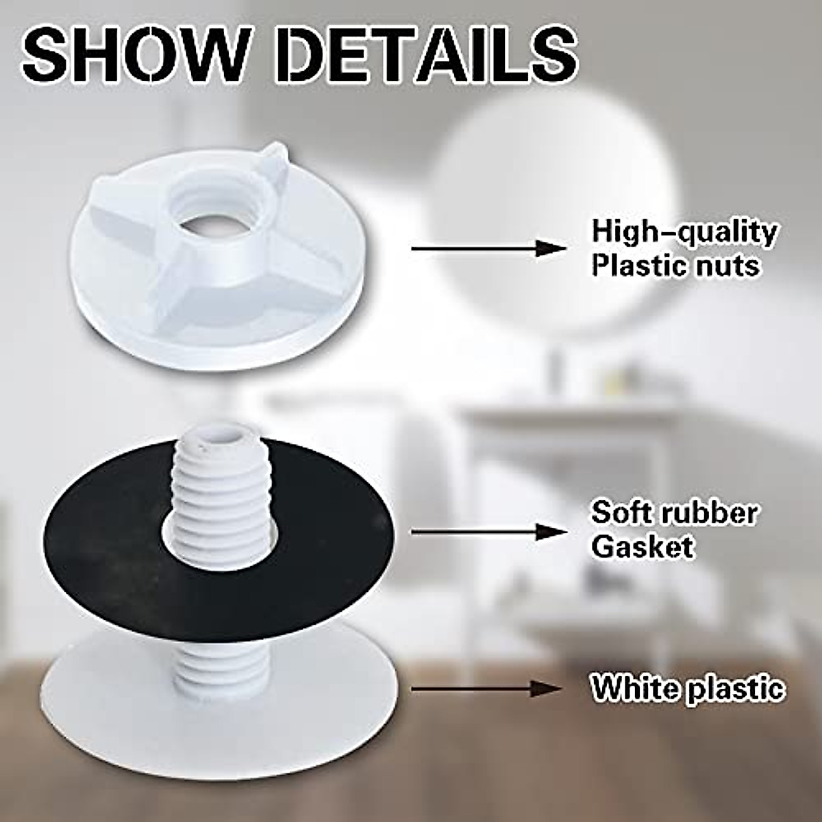 binyu Kitchen Sink Hole Cover - 4PCS Kitchen Sink Plug ABS+PP Material Hole Cover Prevent Water Leakage for Counter Space