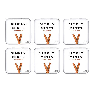 Simply Gum Breath Mints (Cinnamon, 1.1 Ounce (Pack of 6))