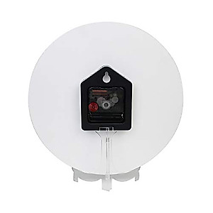 Flower Silent Round Wall Clock, Floral Non-Ticking Decorative Battery Operated Quiet Clock for Living Room Home Office School Kitchen,Small, 10 inch Desk Clock