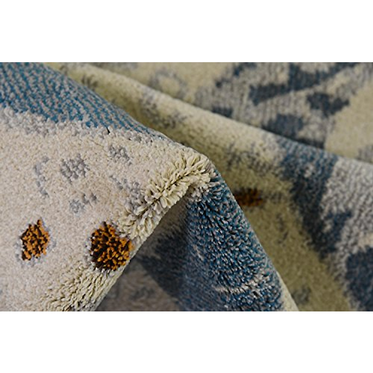 Unique Loom Estrella Collection Modern Abstract Cream Round Rug (8' 0 x 8' 0)