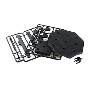 MY MIRONEY 2Pcs Black Action Base Action Figure Stand Display Stand 1/100