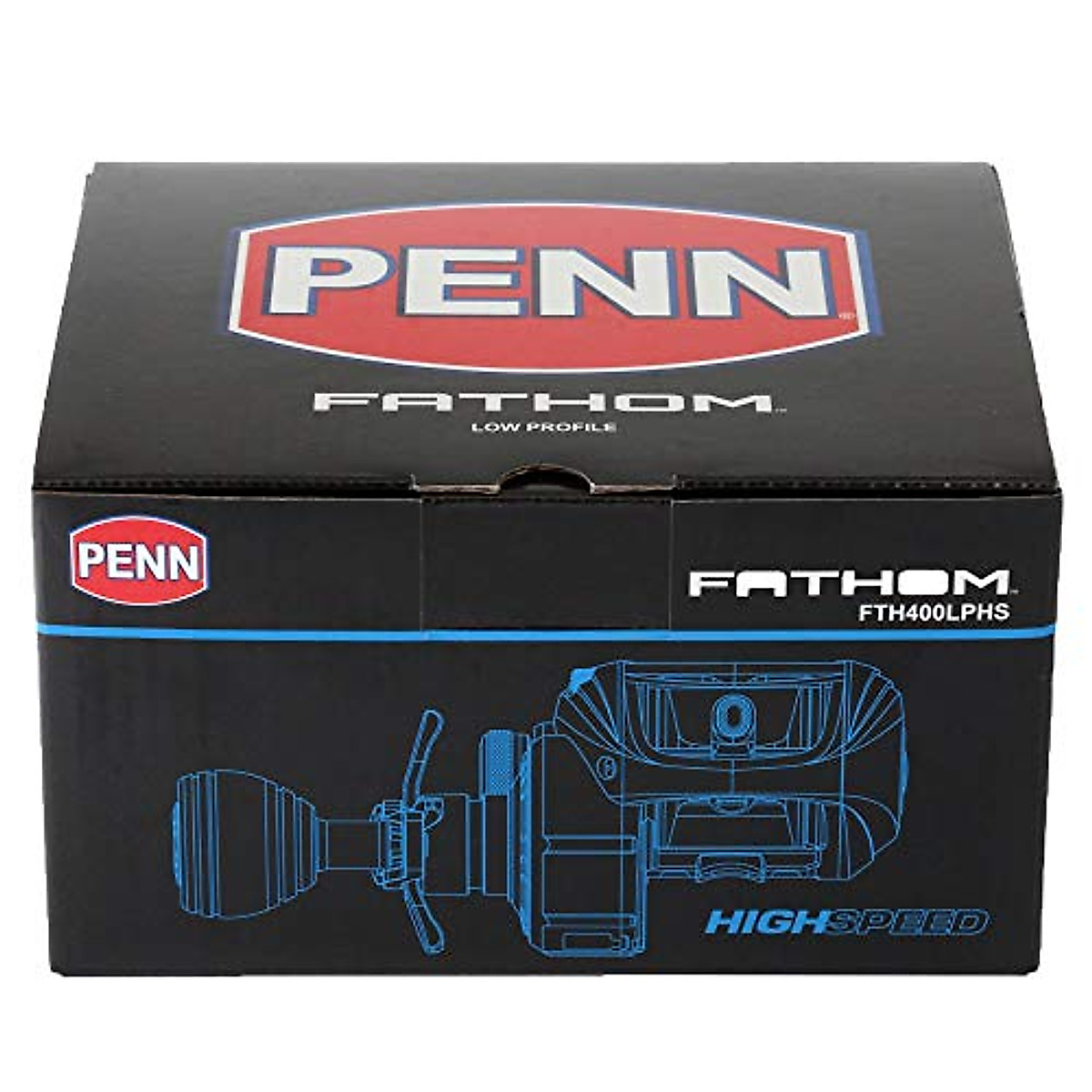 Penn Fathom Low Profile Reel Black Gold 13.9 oz
