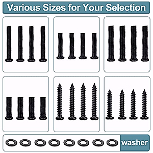 TV Stand Screws and Washers for Onn TV Stand Legs Screws Kit for 24" 40" 48" 50" 55" 58" 60" 65" Onn TV RC439 100012585 100005396 100024699 100021261 Universal TV Stand Screws