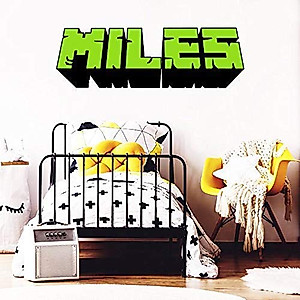 Name Decal - inspired Mine/craft - Personalized Wall Decal Bestseller