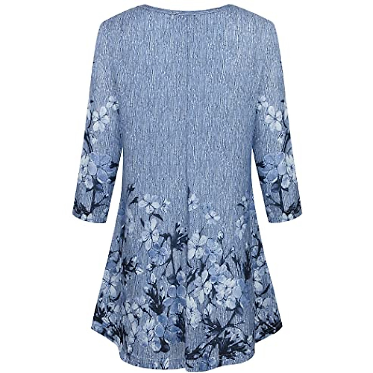 Tencole Ladies Tops and Blouses Dressy, Pleated Womens Tops Casual Loose Fit Comfy Tunic Blouse Long Tunics for Women to Wear with Leggings Dressy Shirts Peasant Tops Loose Fit Fall