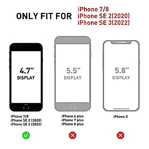 CAPERCASE Everyday Carry Series for iPhone se case, iPhone 8 case, iPhone 7 case, iPhone se 2022 case, iPhone se case 2020, Men Hard Shockproof Protective case, Orange