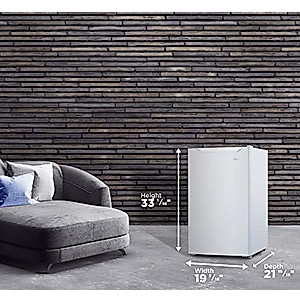 Danby DCR044B1WM-6 4.4 Cu.Ft. Compact Refrigerator with Chiller-Mini Fridge for Bar, Dorm, Basement, Den, Kitchen, Living Room, White
