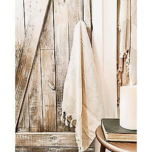 Turkish Hand Towel Set of 4 Diamond Peshtemal Towel 100% Cotton 38x18" Light Weight Thin Quick Dry Hand Hair Gym Face Bath Tea Kitchen Dishcloth Set Decorative Towels for Bathroom (Cream)