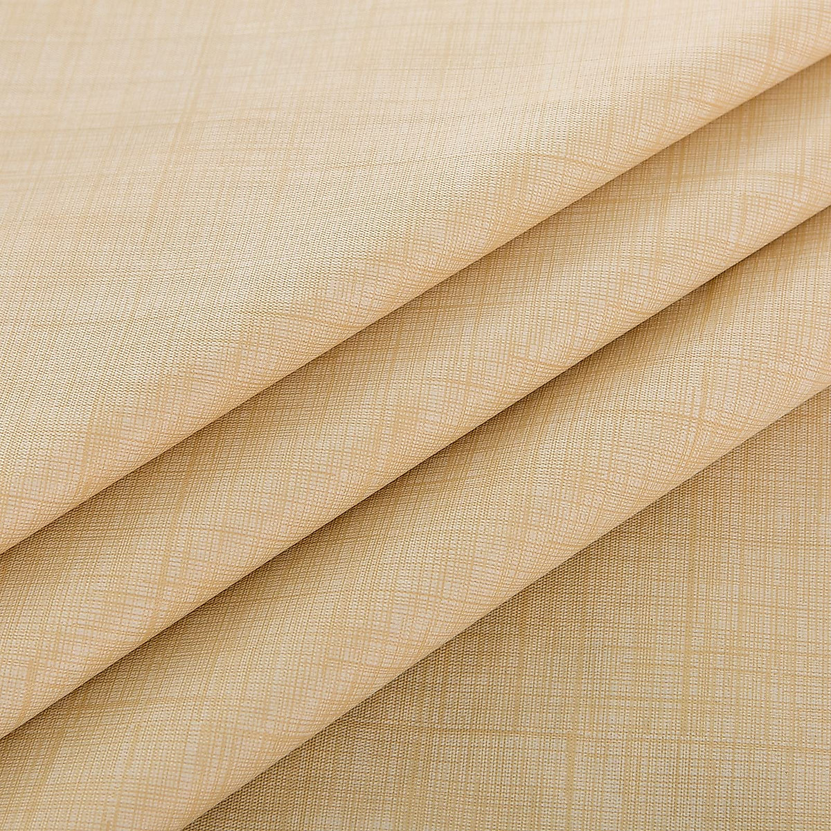 LIBERECOO Vinyl Tablecloth with Flannel Backing Waterproof Oil-Proof Plastic Table Cloth Wipeable PVC Table Cover for Indoor and Outdoor (Champagne Color, 60 x 84 Inch (6-8 Seats))