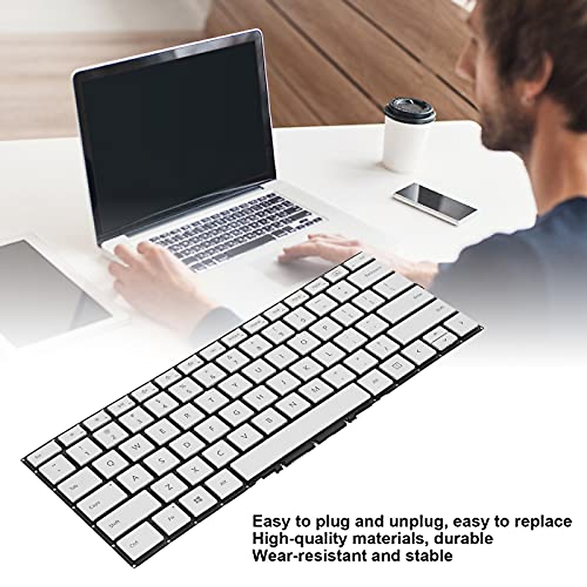 Vifemify Keyboard Base Easy to Plug Unplug Replace Durable Keyboard Dock for Book 2 1832/1834 / 1835
