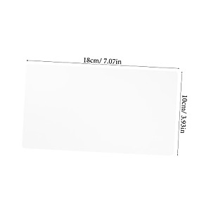 SEWACC 10pcs Board 3D Pen Pad Drawing Paper Templates 3dpen Pad 3dpen Mat 3D Pen Stencils 3D Pen Accessories Art Mats Kids 3D Pen Mat Album White Child Painting Supplies PVC