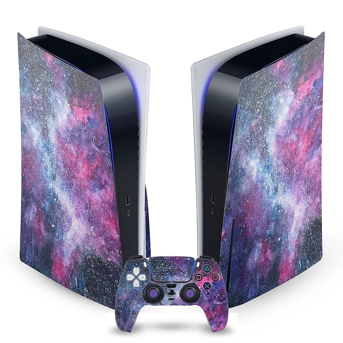Head Case Designs Officially Licensed Anis Illustration Galaxy Art Mix Matte Vinyl Faceplate Sticker Gaming Skin Case Cover Compatible with Sony Playstation 5 PS5 Disc Console & DualSense Controller