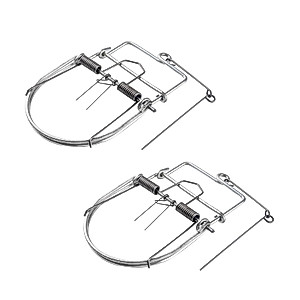 Small Animal Traps Mouse Trap,Spring Trapt Rodent Cage,Suit for Rat,Reusable, 2Pack