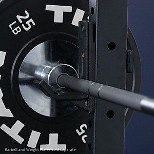 Titan Fitness T-3 Series Black Tall Power Rack, 36in Depth, Weight Plate Holders, 1,100 LB Capacity Cage for Weightlifting and Strength Training