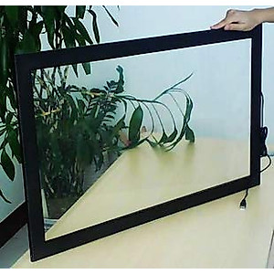 19 Inches 5:4/16:10 Ratio 10 Touch Points IR Touch Frame Panel,Touch Screen Overaly Kit with Glass Plug&Play (16:10)