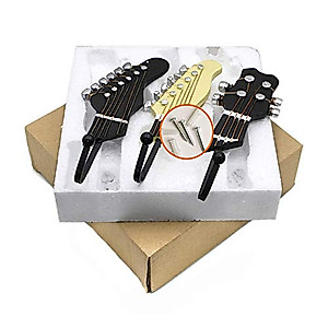Goldblue Guitar Shaped Decorative Hooks Rack Hangers for Hanging Clothes Coats Towels Keys Hats Metal Resin Hooks Wall Mounted Heavy Duty