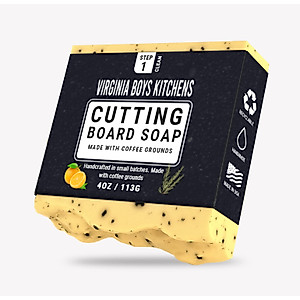 Virginia Boys Kitchens Butcher - Block Oil - no Mineral Oil - Food Grade Conditioner and Oil - Use for Wooden Cutting Boards - Full Size Wax and Oil and Wax Applicator and Soap - Gift Packaging