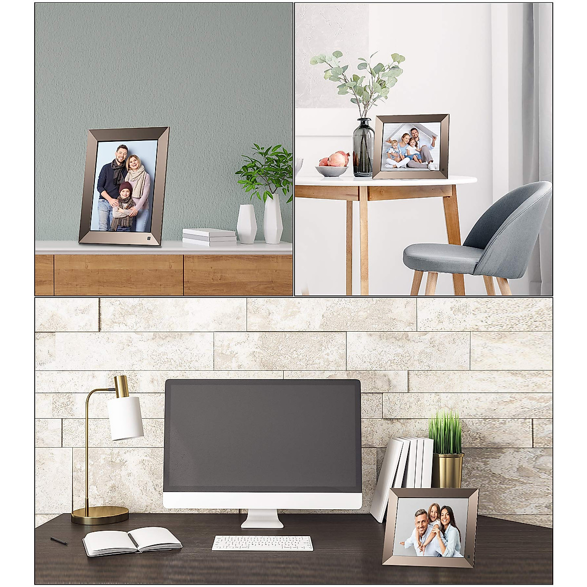 Dragon Touch 10 Inch WiFi Digital Picture Frame,Adjustable Magnetic Stand,IPS Touch Screen HD Display,16GB Storage,Motion Sensor,Auto-Rotate,Share Photos and Video via App and E-mail(Classic 10 Elite)