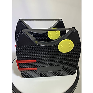 Package of Two Smith Corona XL1000, XL1500, XL1700, XL1800 and Others Typewriter Ribbon, Correctable, Compatible (Black)