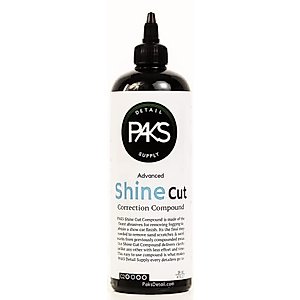 Paks Shine Cut Medium Auto Compound | Made in USA | 16 oz Buffing Scratch & Swirl Removal Paint Restorer for Paint Correction