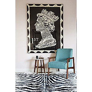 Novogratz by Momeni Rugs Kalahari Collection Area Rug, 5'0" x 7'6", Black