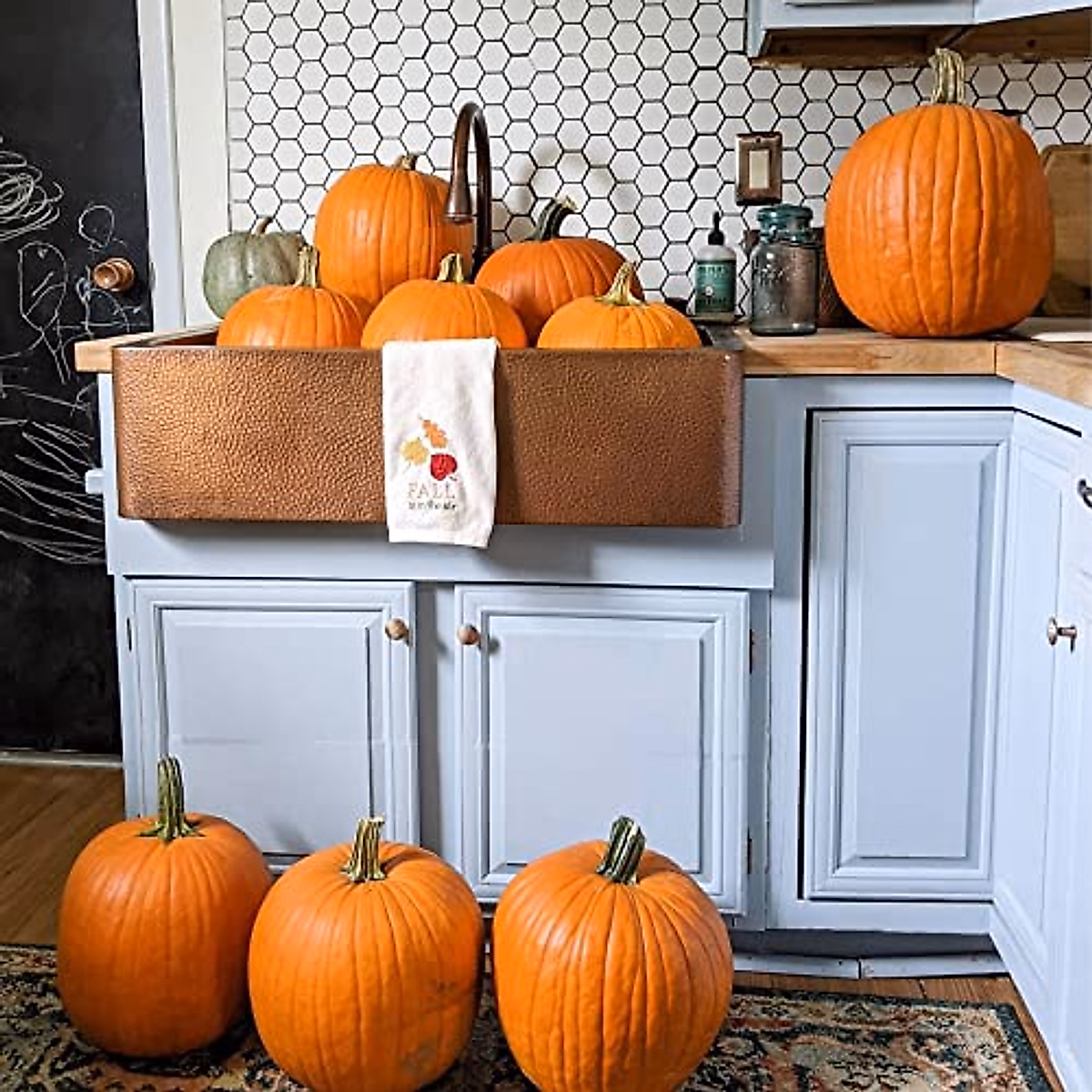 Sinkology K614-B66 Lange Farmhouse/Apron-Front 32 in. Single Bowl Grid, Strainer Drain, and Care Kitchen Sink Kit, 32 inch, Antique Copper