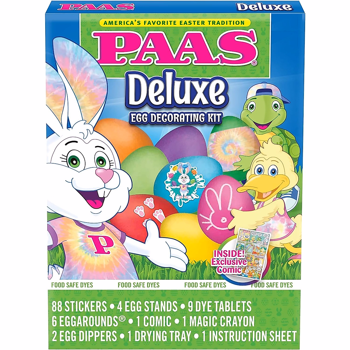 PAAS Deluxe Easter Egg Decorating Kit - America's Favorite Easter Tradition