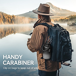 Trebo Water Bottle 32oz&64oz with Paracord Handle, Half Gallon Food-grade Double Wall Vacuum Stainless Steel Insulated Jug with Straw Spout Handle Lids, Leakproof Keep Cold & Hot Ombre: Dark Gray