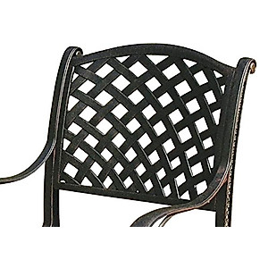 Cast Aluminum Patio Dining Set Nassau 11 Piece Outdoor Furniture with 46"x120" Rectangle Table