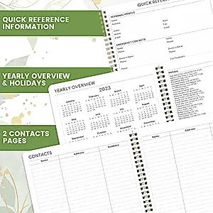 Planner 2023-2024 - July 2023 - June 2024, Academic Planner 2023-2024, 8" x 10" Weekly and Monthly Planner 2023-2024, Flexible Cover, Twin-wire Binding - Schedule Your Daily Work Well