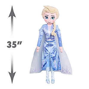 Disney’s Frozen 2 34-inch Jumbo Singing Light-Up Plush Elsa, Officially Licensed Kids Toys for Ages 3 Up by Just Play