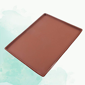 Hemoton Oven-safe Baking Mat Pastry Mat s Cookie Cutters Cookies Mat Baking Tray Pan Cake Mat Pizza Leakproof Mat s Swiss Roll Cake Mat Non Stick Baking Sheet