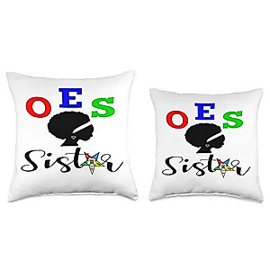 OES-Gear OES-Order of The Eastern Star-Sistar, Sisterhood Throw Pillow, 16x16, Multicolor