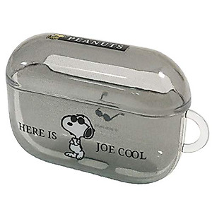 Gourmandise SNG-472B Peanuts AirPods Pro Soft Case, Joe Cool Gray