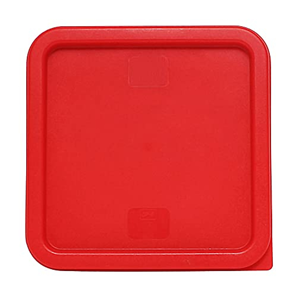 Tiger Chef 8 Quart Commercial Grade Clear Food Storage Square Polycarbonate Containers With Red Lids 4 Pack