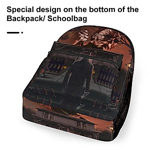 Unisex Adult Backpack Michael Halloween Myers Bag Large Storage Rucksack Fashion Travel Bag Classical Basic Business Computer Bag