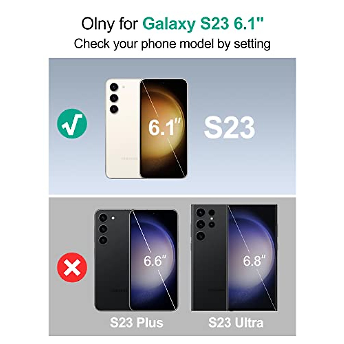 NEWDERY Galaxy S23 Battery Case, Qi Wireless Charging, Fast Charging, Sync Data Supported, 4700mAh Ultra Slim Portable Rechargeble Charger Case for Samsung S23 6.1"(2023 Newest) Black